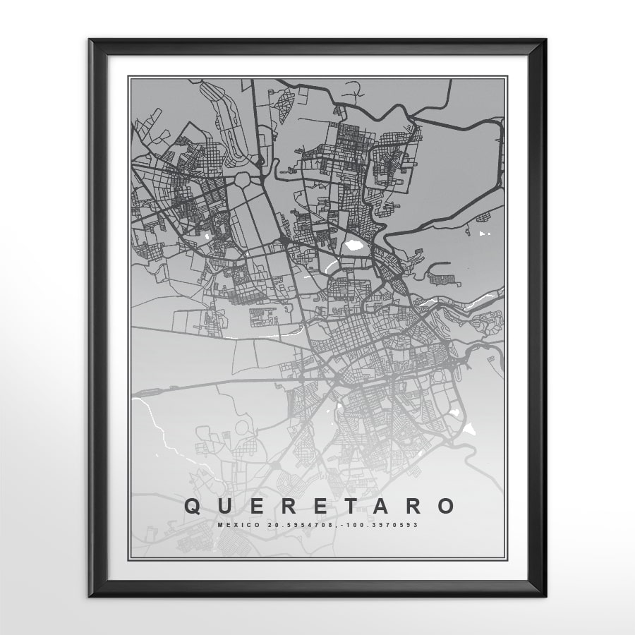 Cuadro Mapa de Queretaro