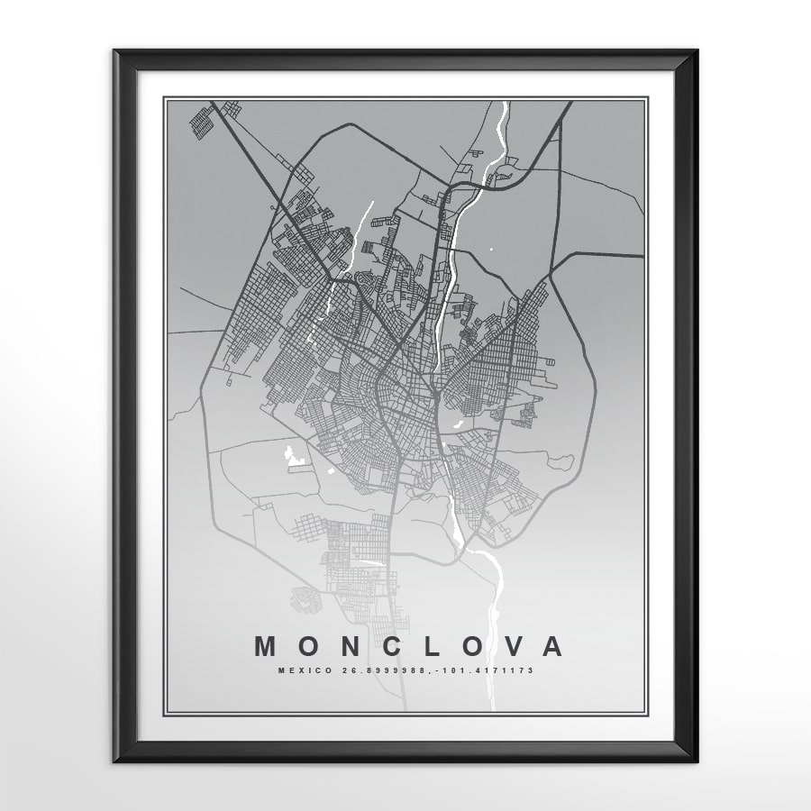 Cuadro Mapa de Monclova