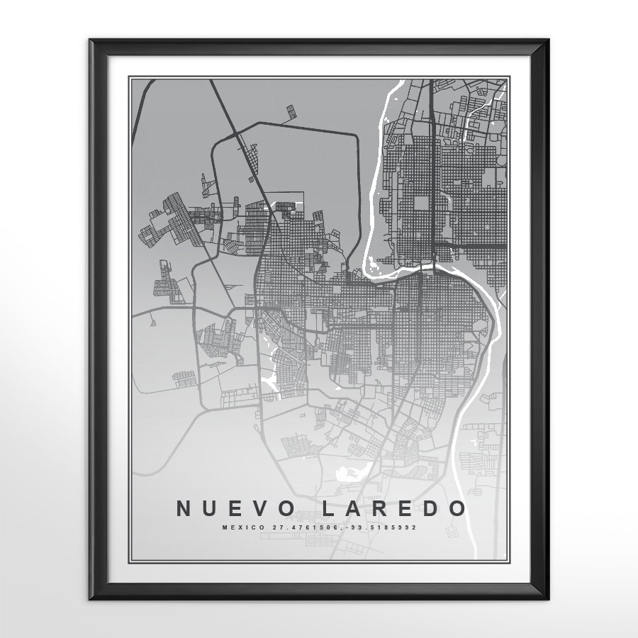 Cuadro Mapa de Nuevo Laredo